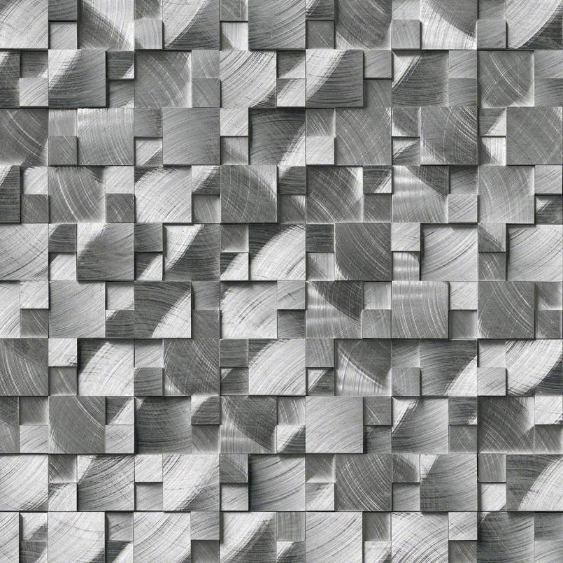 Silver Aluminum Metal 3D Pattern – Perfection Kitchens