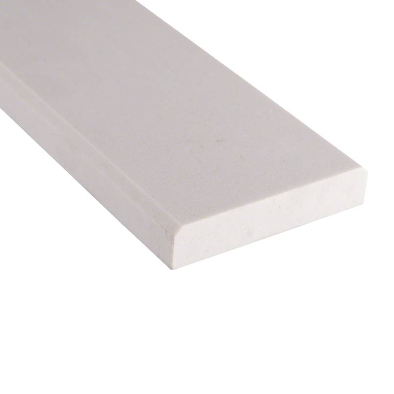 Engineered White 6x72x0.75 Polished Double Beveled Threshold ...
